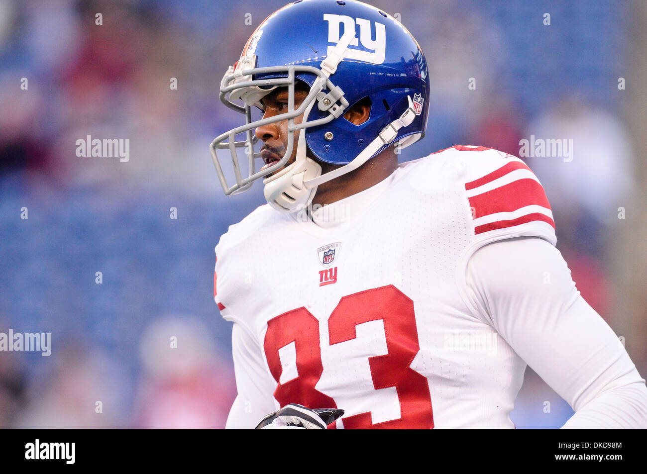 Nov. 6, 2011 - Foxborough, Massachusetts, U.S - New York Giants WR ...