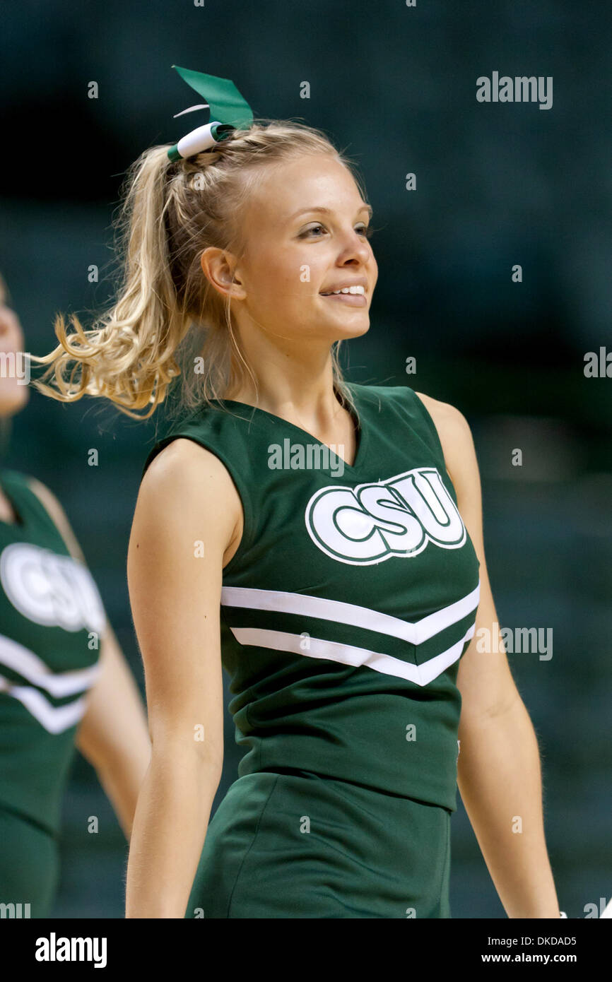 Nov. 7, 2011 - Cleveland, Ohio, U.S - A Cleveland State cheerleader ...