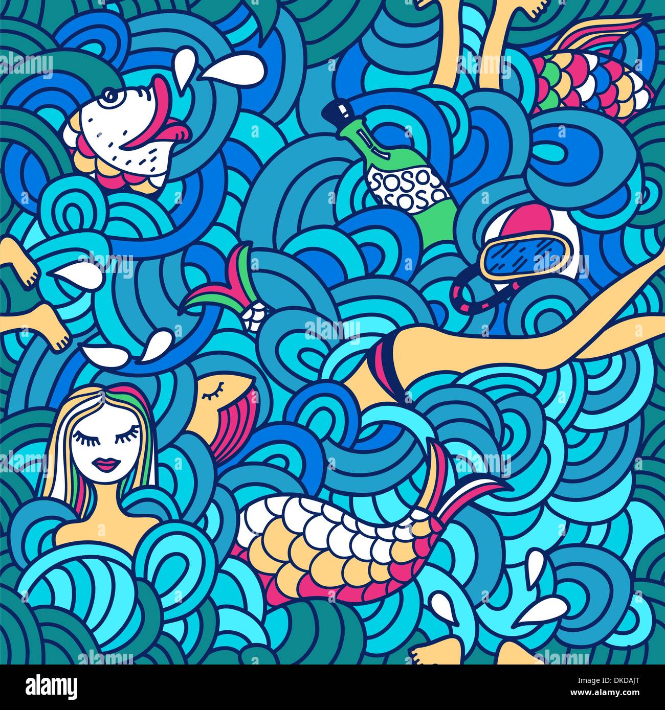Bathers Stock Vector Images - Alamy