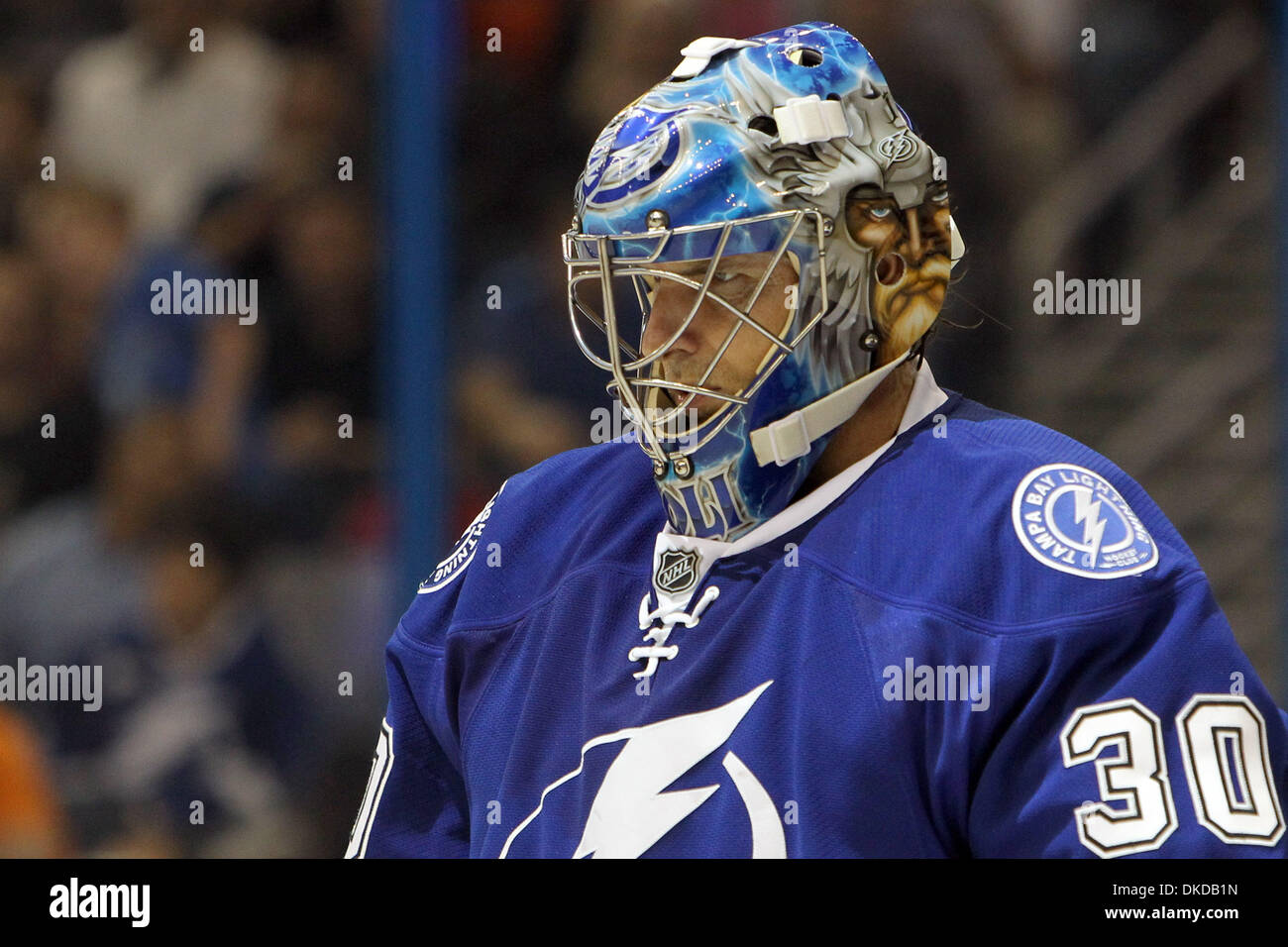Nov. 9, 2011 - Tampa, Florida, U.S - Tampa Bay Lightning goalie Dwayne ...