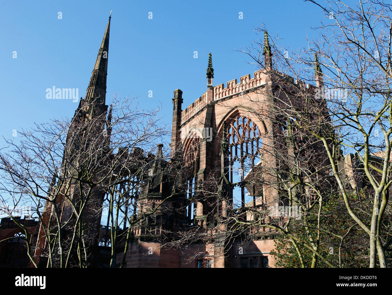 COVENTRY CATHEDRAL MEDIEVAL RUINS BOMBED DURING SECOND WORLD WAR Stock ...