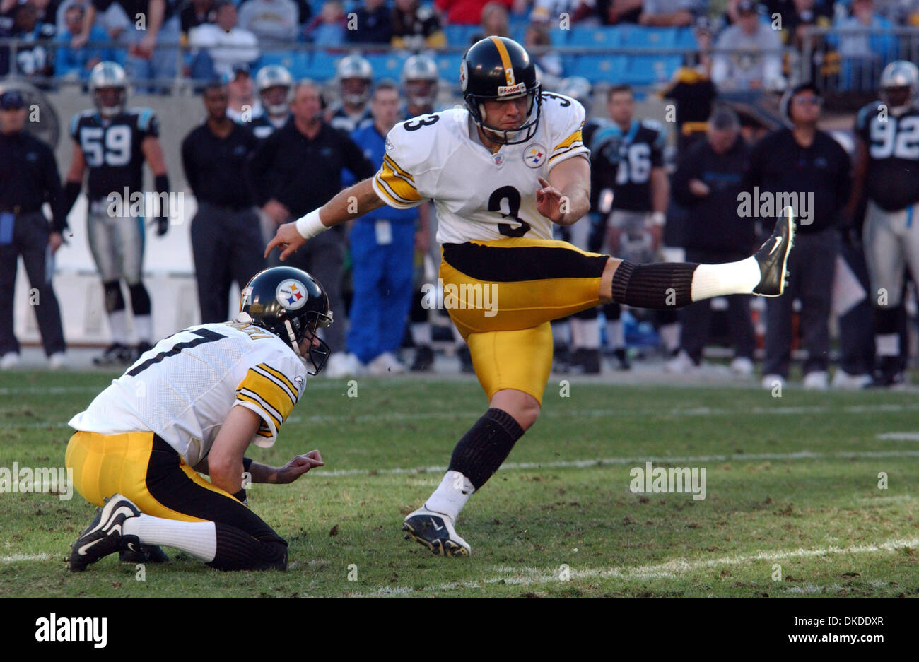 Dec 17, 2006; Charlotte, NC, USA; NFL Football: Pittsburgh Steelers ...