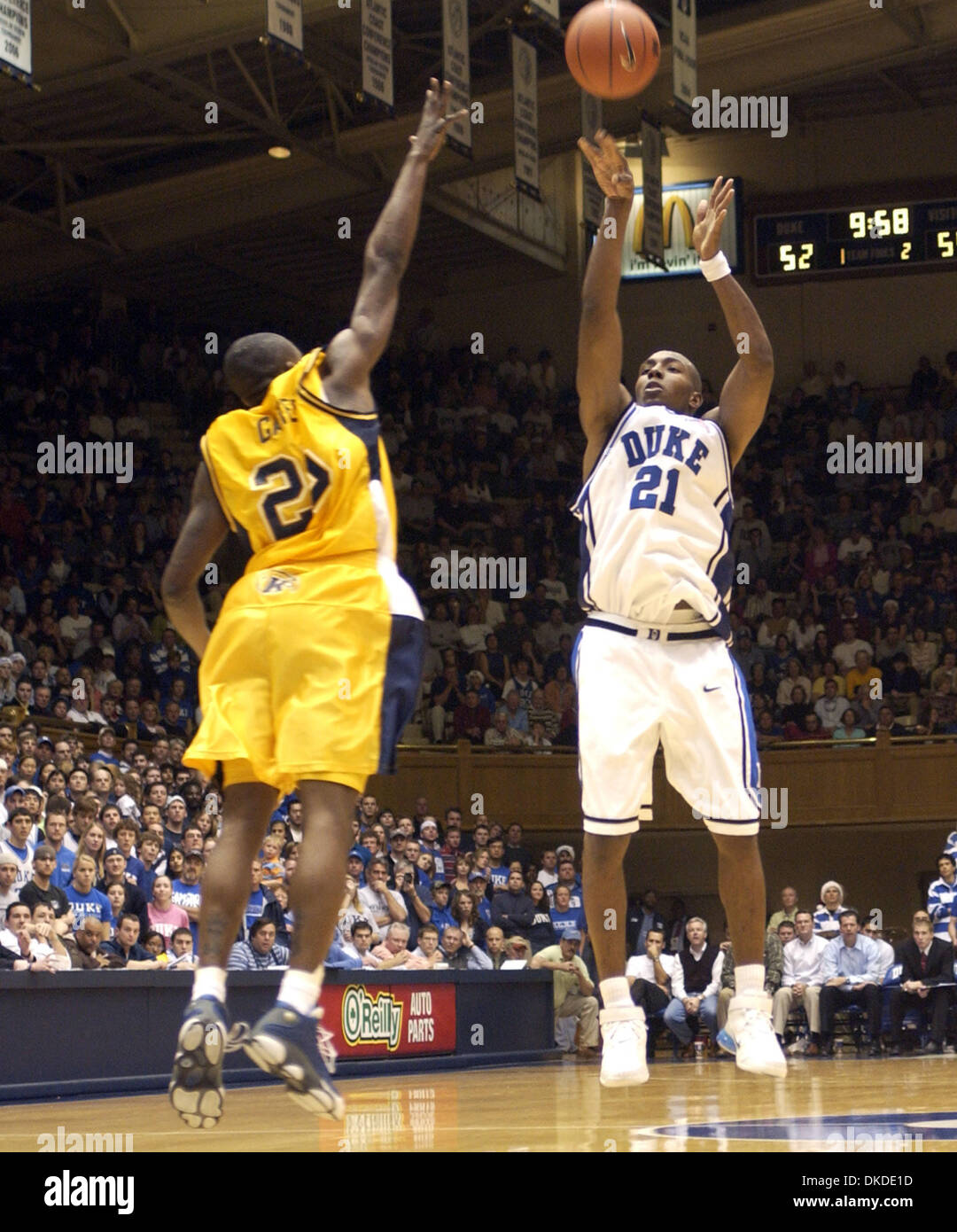 Dec 19, 2006; Durham, NC, USA; Duke Blue Devils DeMARCUS NELSON makes a ...