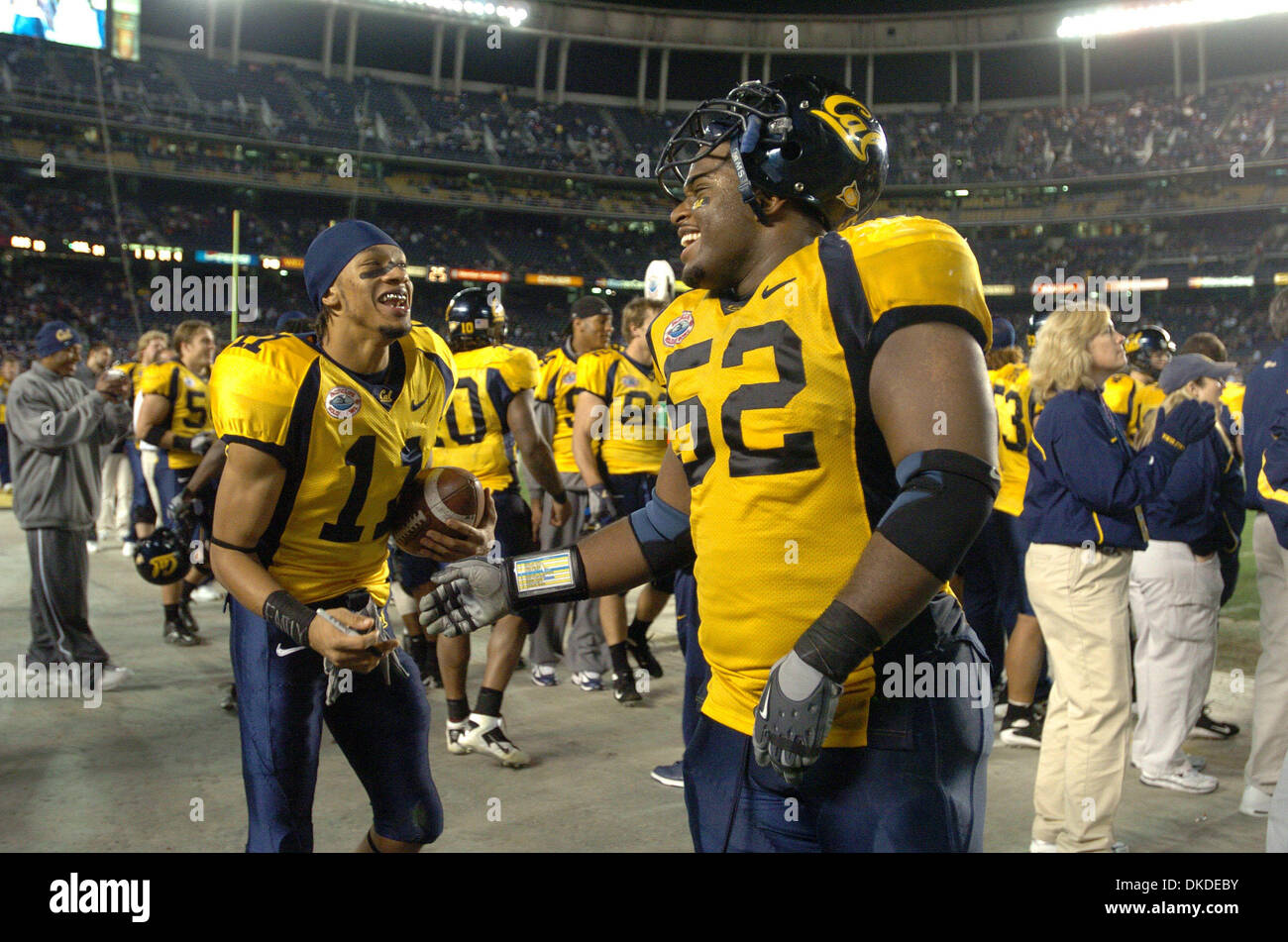 Dec 28, 2006; San Diego, CA, USA; University of California players ...
