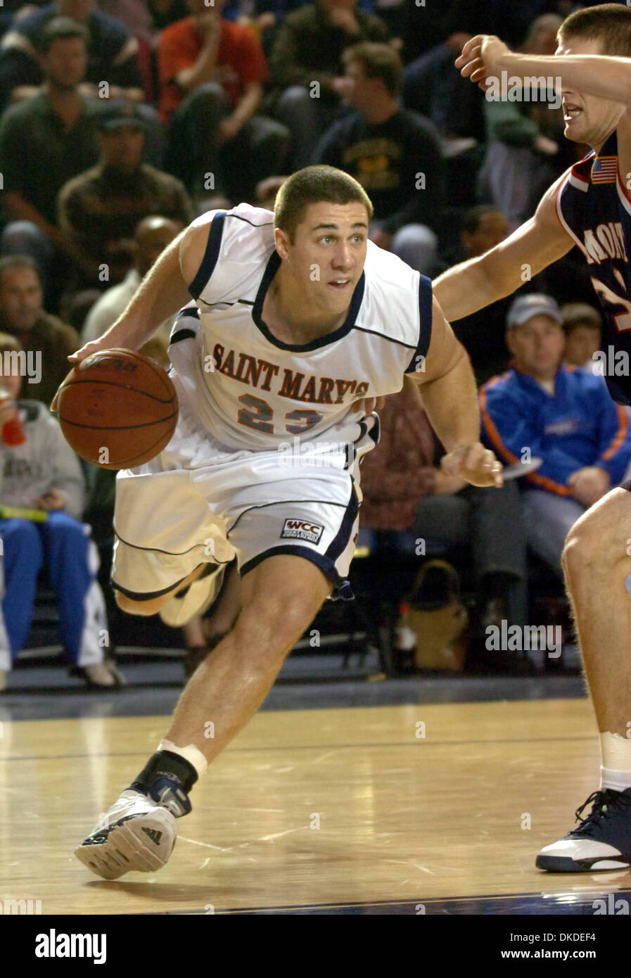 Dec 29, 2006; Walnut Creek, CA, USA; St. Mary's Brett Collins looks for ...