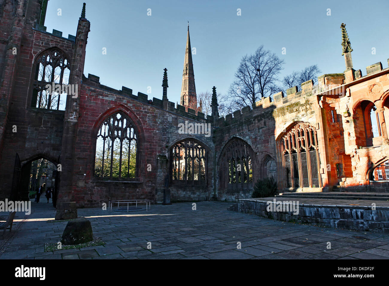 COVENTRY CATHEDRAL MEDIEVAL RUINS BOMBED DURING SECOND WORLD WAR Stock ...