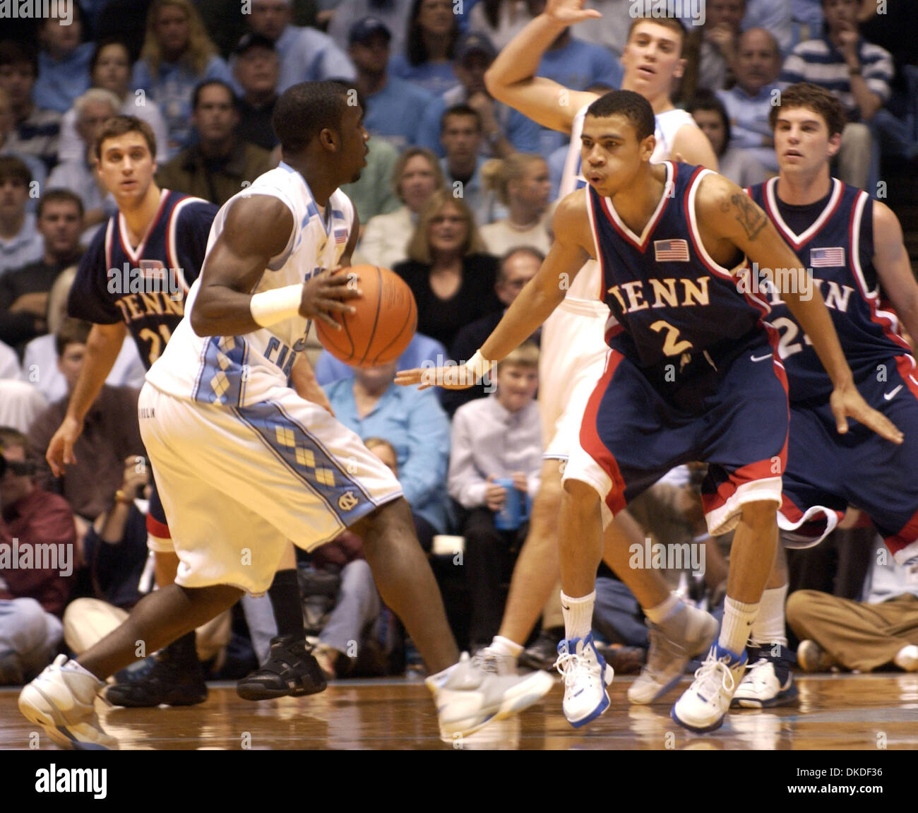 Jan 05, 2007; Chapel Hill, NC, USA; NCAA College Basketball Penn #2 ...