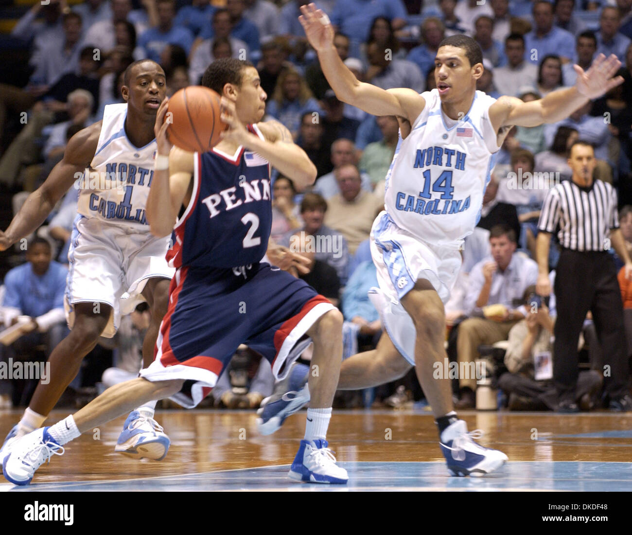 Jan 05, 2007; Chapel Hill, NC, USA; NCAA College Basketball Penn #2 ...