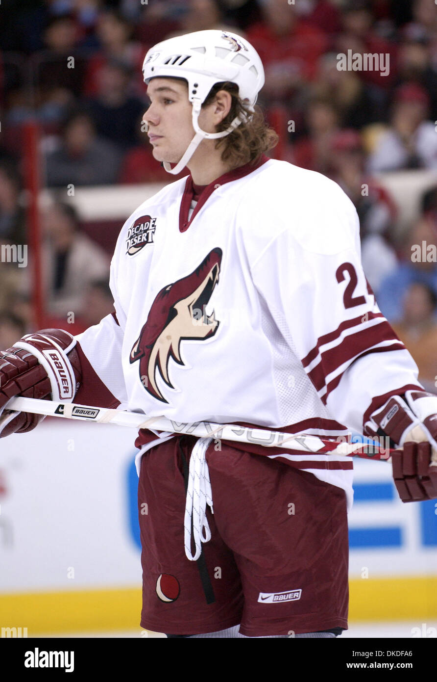 Jan 06, 2007; Raleigh, NC, USA; NHL Hockey Phoenix Coyotes #24 JOSH ...