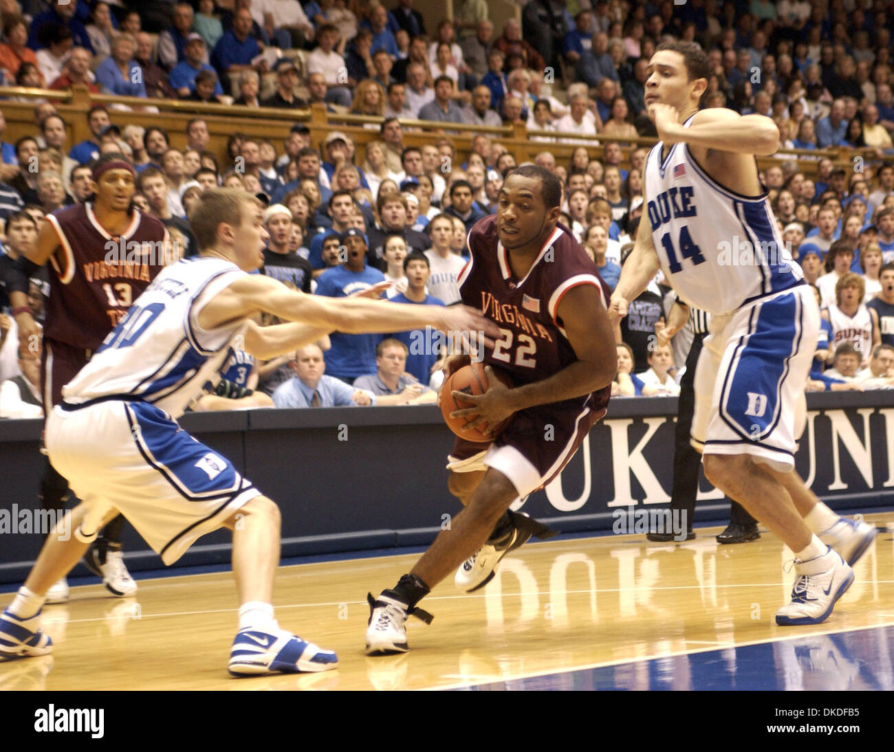 Jan 06, 2007 - Durham, NC, USA - NCAA College Basketball Virginia Tech ...