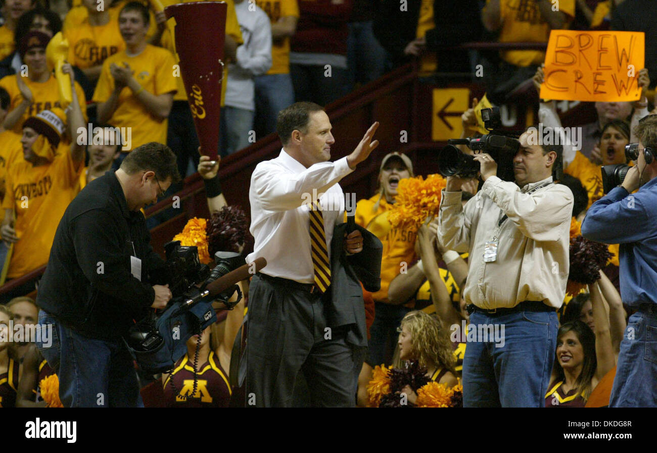 Jan 17, 2007; Minneapolis, MN, USA; TIM BREWSTER, introduced as the new ...
