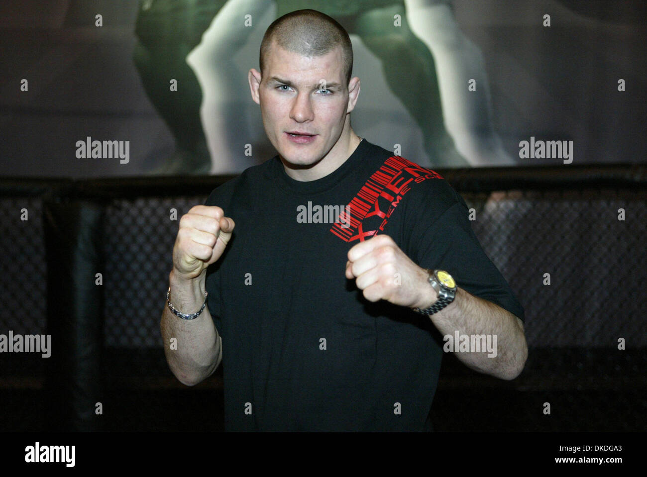 Ufc fighter michael bisping poses hi-res stock photography and images ...
