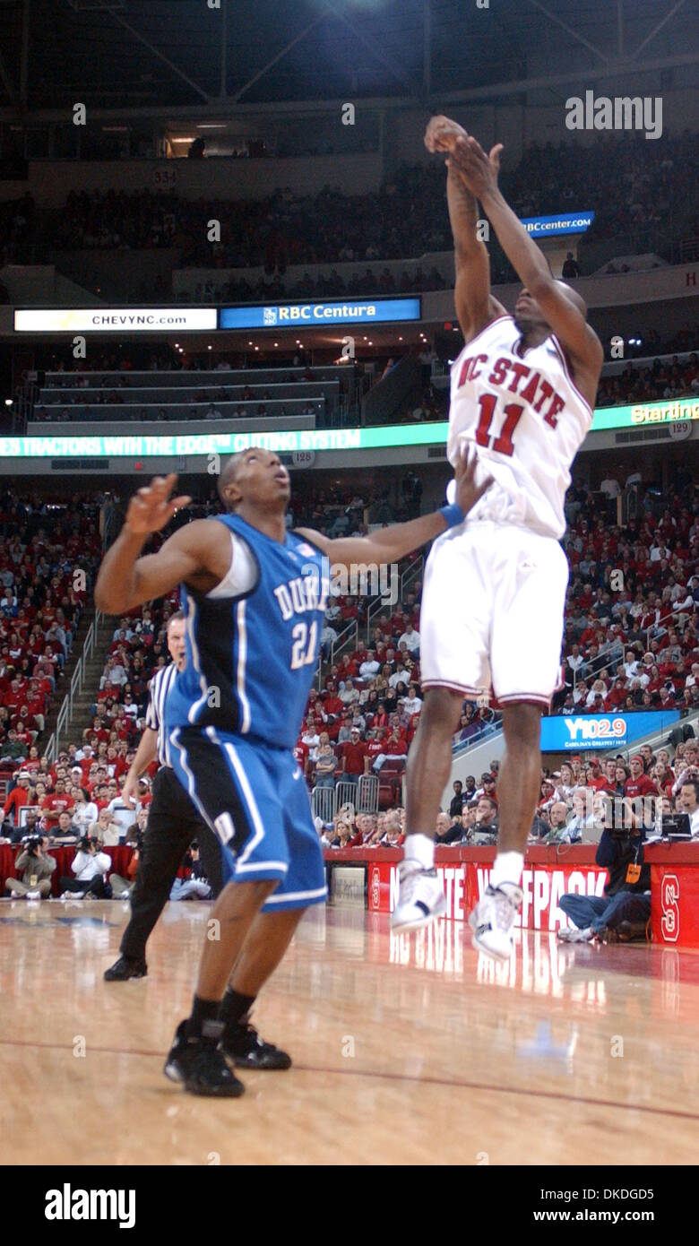 Jan 20, 2007; Raleigh, NC, USA; Duke Bluedevils DEMARCUS NELSON looks ...