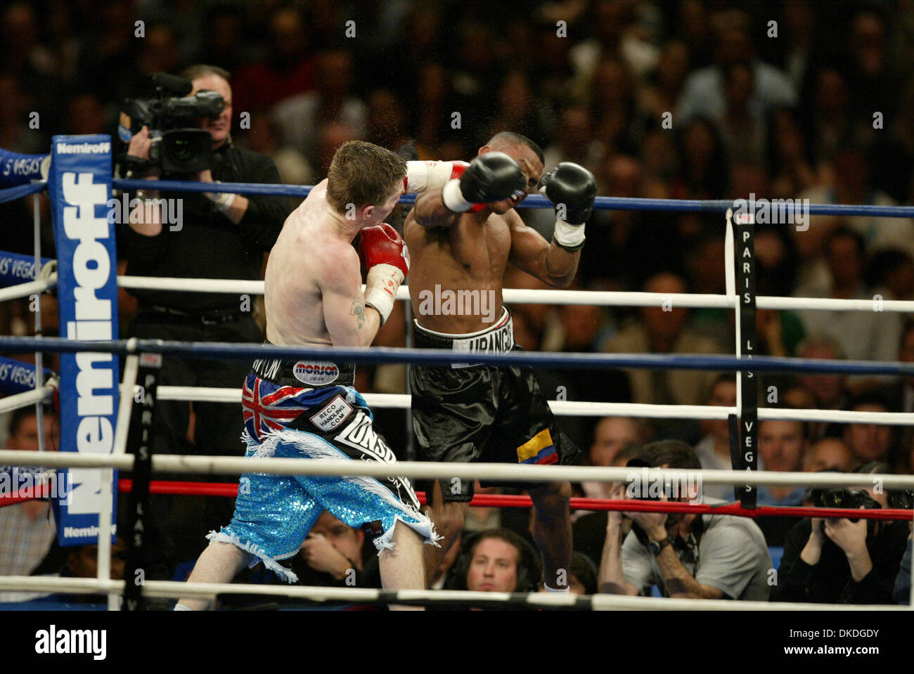 Jan 20, 2007; Las Vegas, NV, USA; RICKY HATTON recaptured his IBF light ...