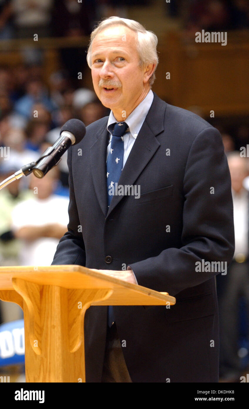 Jan 28, 2007; Durham, NC, USA; Duke retired Shelden Williams' No. 23 ...