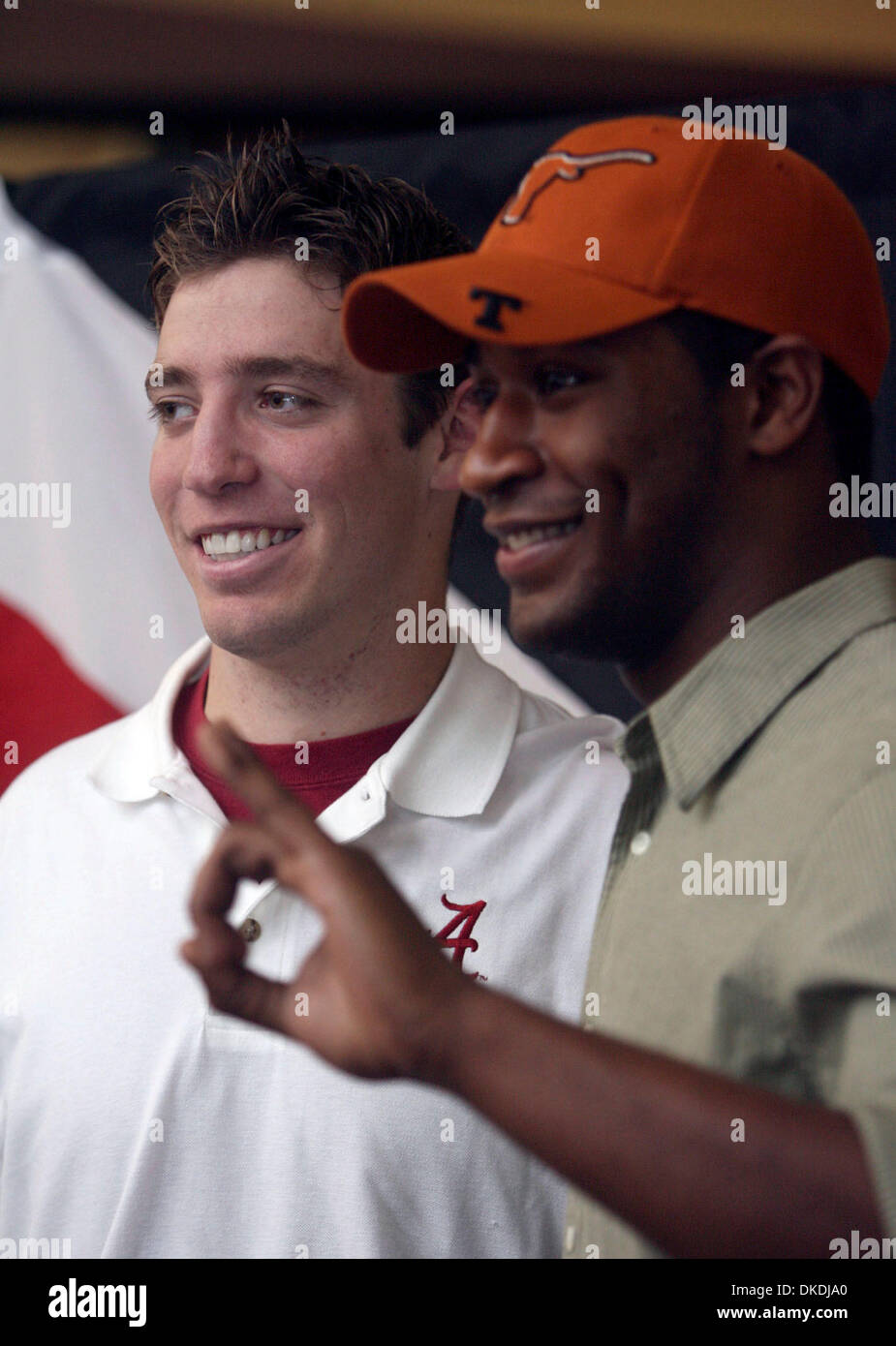 Feb 07, 2007 - San Antonio, TX, USA - Churchill QB NICK FANUZZI (LEFT ...