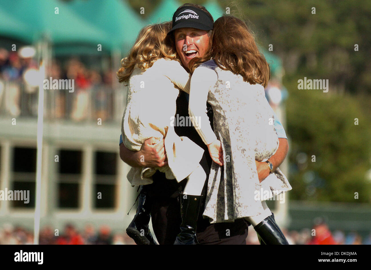 Feb 11, 2007 - Pebble Beach, CA, USA - PHIL MICKELSON get hugs from his ...