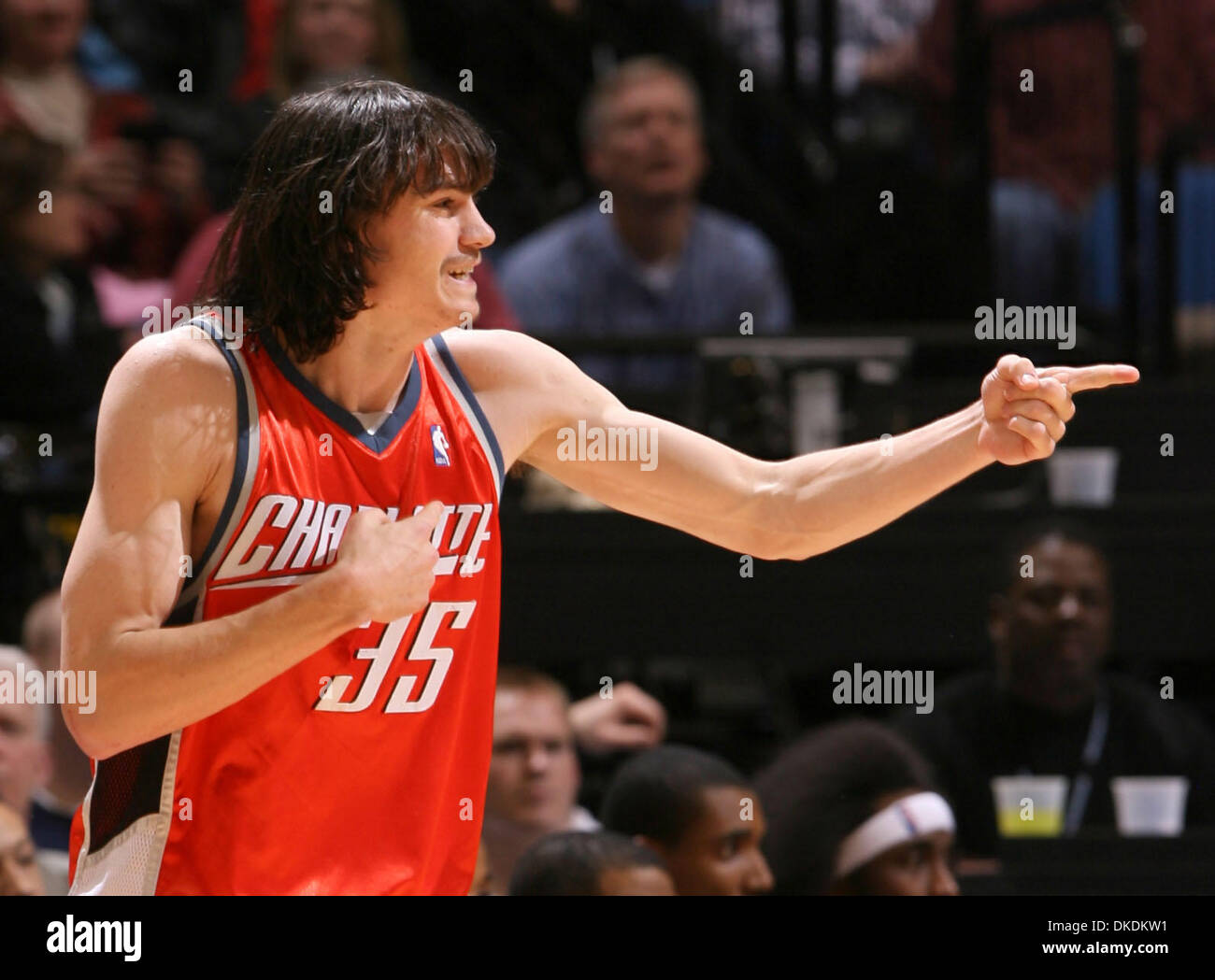 Feb 21, 2007 - Minneapolis, MN, USA - Charlotte's Adam Morrison scored ...