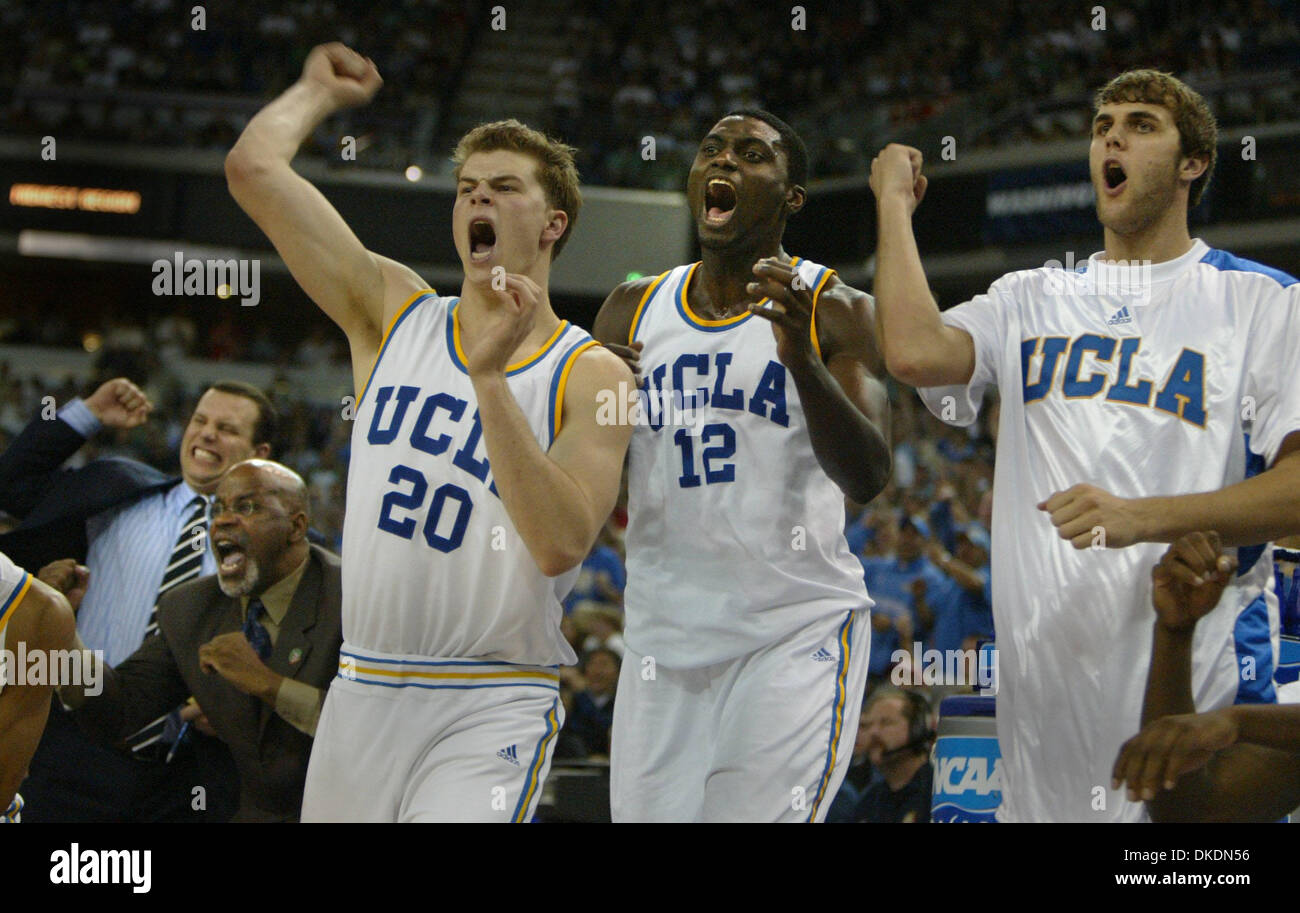 Mar 17, 2007 - Sacramento, CA, USA - The UCLA bench with coachs MICHAEL ...
