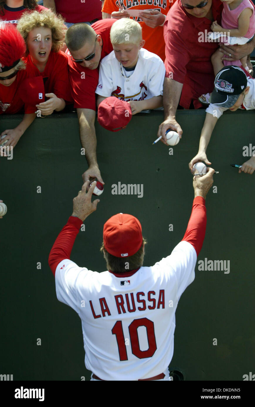 Mar 22, 2007 - Jupiter, FL, USA - St. Louis Cardinals manager TONY LA ...