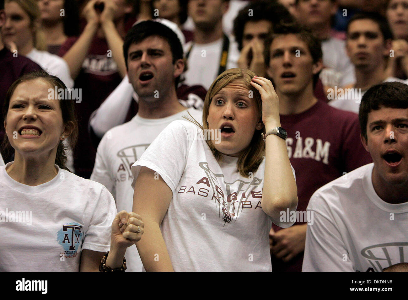 Mar 22, 2007 - SAN ANTONIO, TX, USA - Aggie students, from left, Blair ...