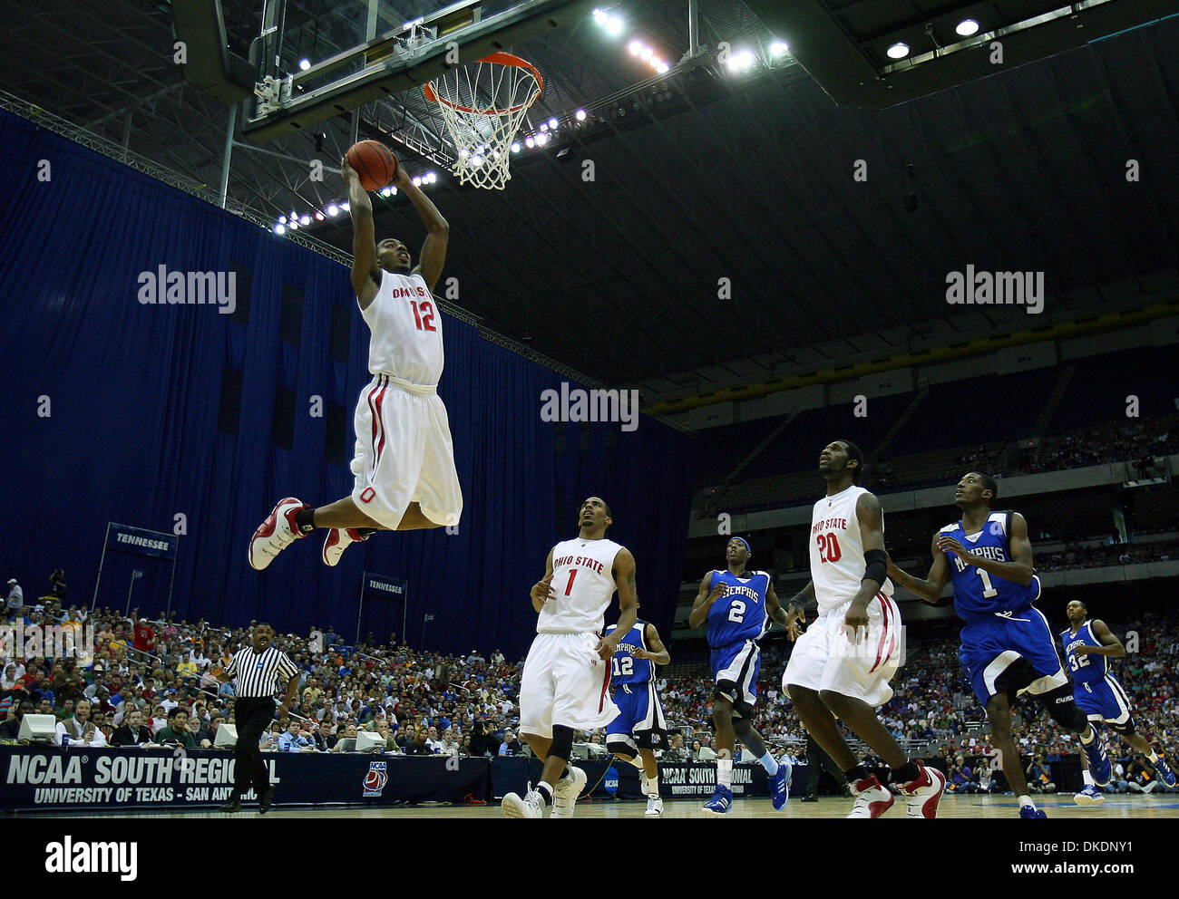 Mar 24, 2007 - San Antonio, TX, USA - Ohio State's RON LEWIS goes up ...