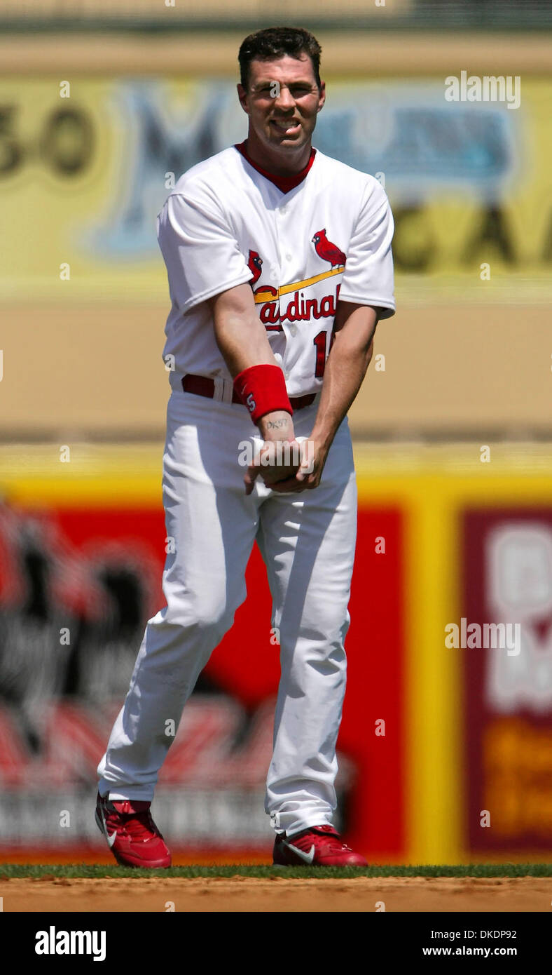 Mar 25, 2007 - Jupiter, FL, USA - JIM EDMONDS stretches his wrist ...