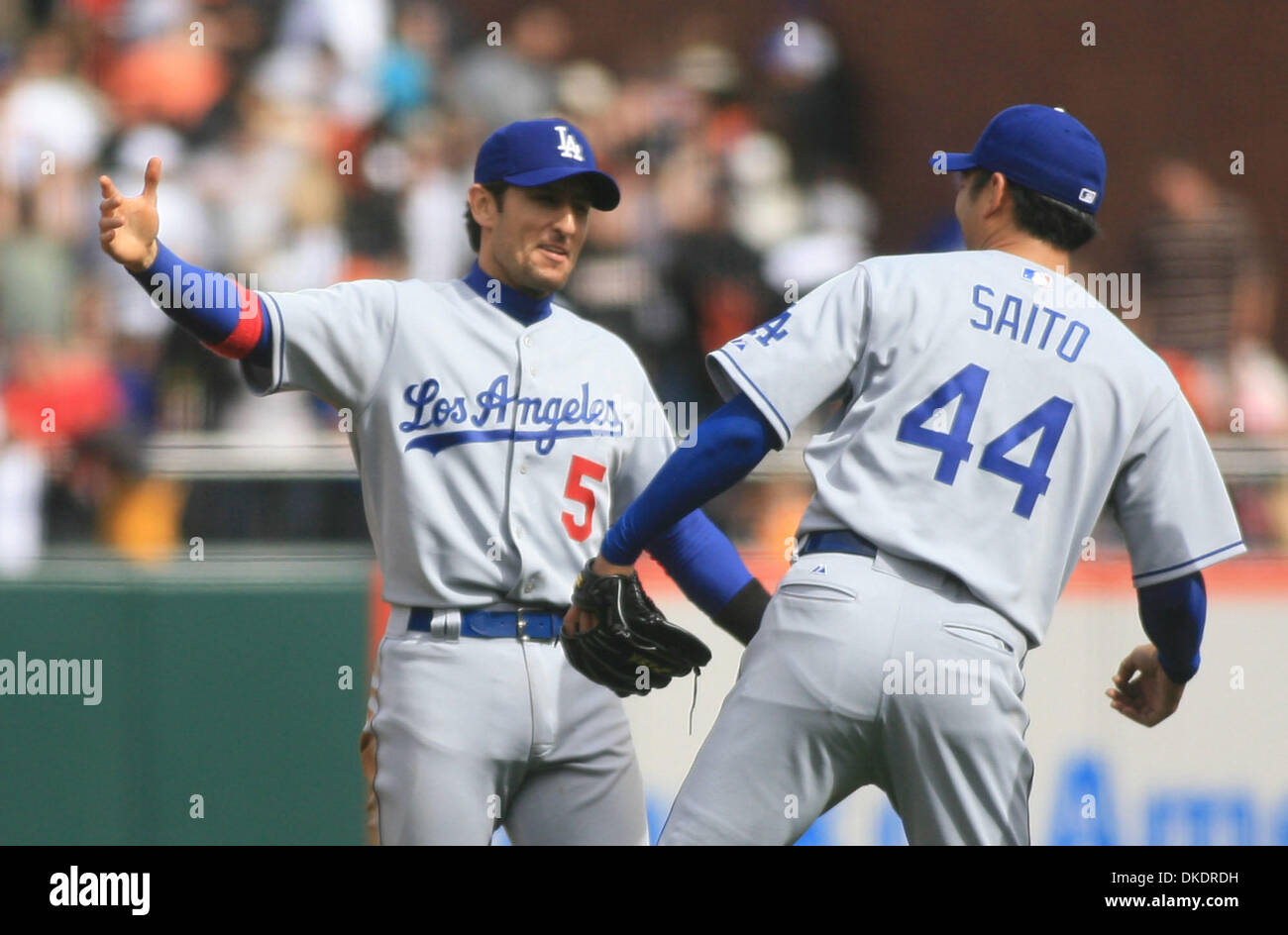 Apr 07, 2007 - San Francisco, CA, USA - Dodgers #5 NOMAR GARCIAPPARA ...