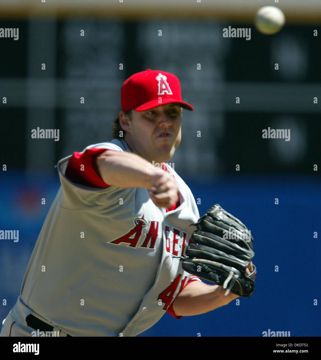 Apr 18, 2007 - Oakland, CA, USA - Los Angeles Angels' starting pitcher ...