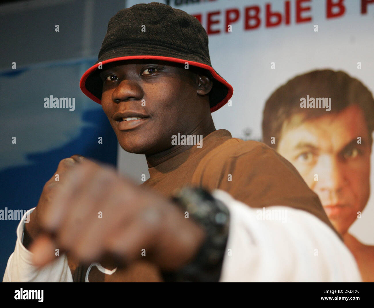 Pre-fight press conference of Oleg Maskaev and Peter Okhello(on the ...