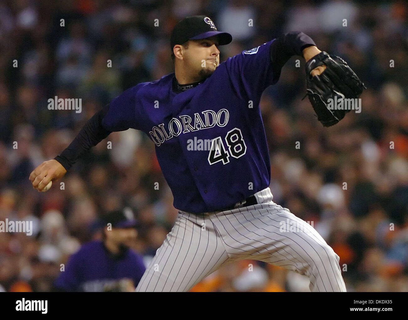 May 25, 2007 - San Francisco, CA, USA - Colorado Rockies pitcher JASON ...