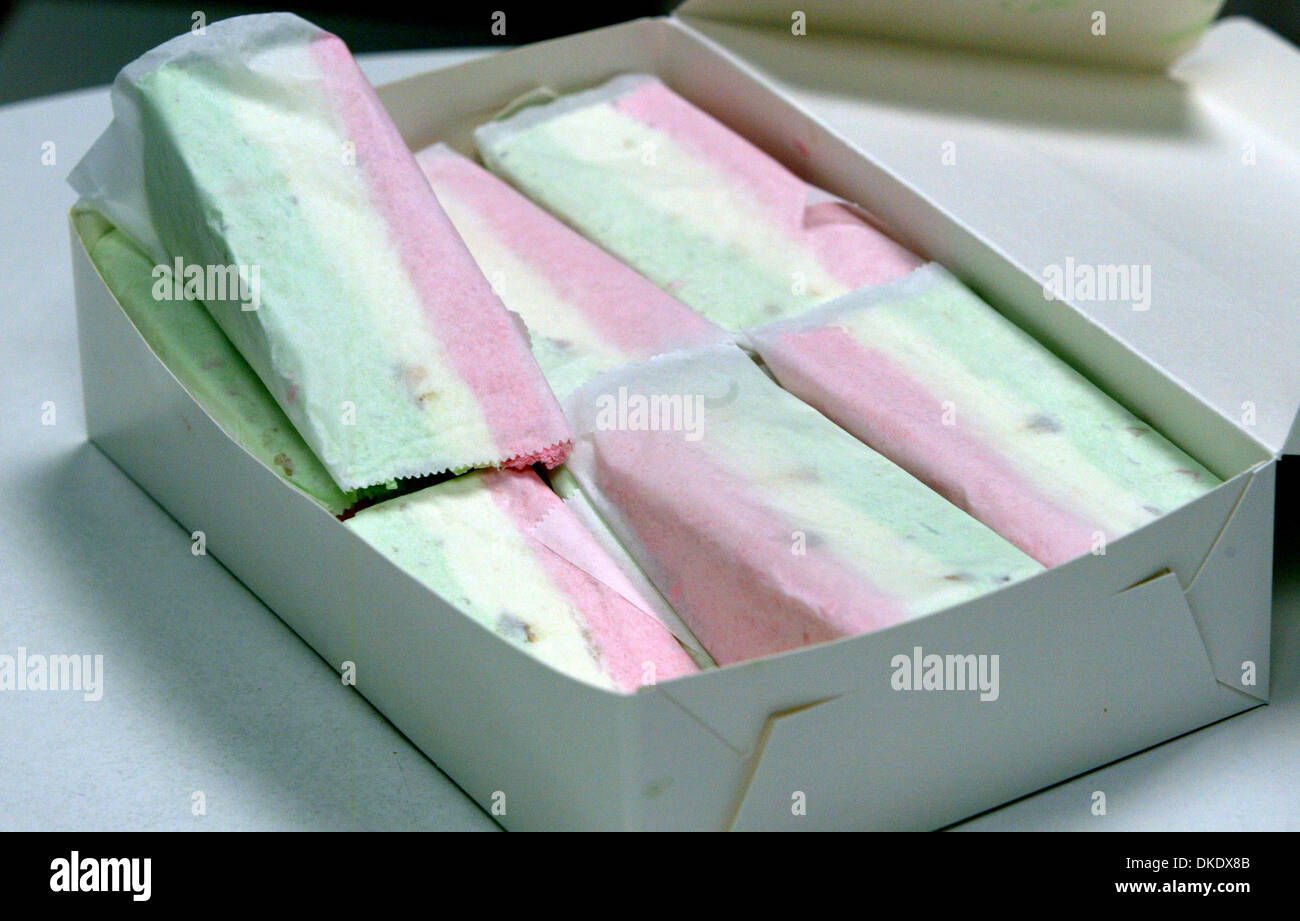 Spumoni at Romolo's Ice Cream Spumoni and Cannoli Factory in San Mateo ...