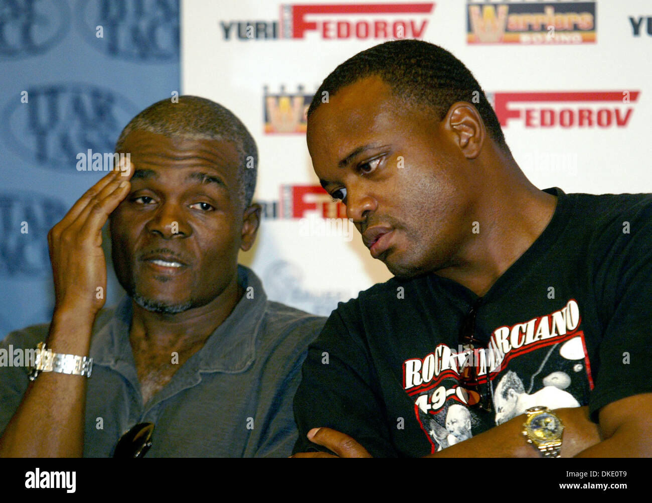 Jun 28, 2007 - Moscow, Russia - American Boxer LARRY DONALD (R) at the ...