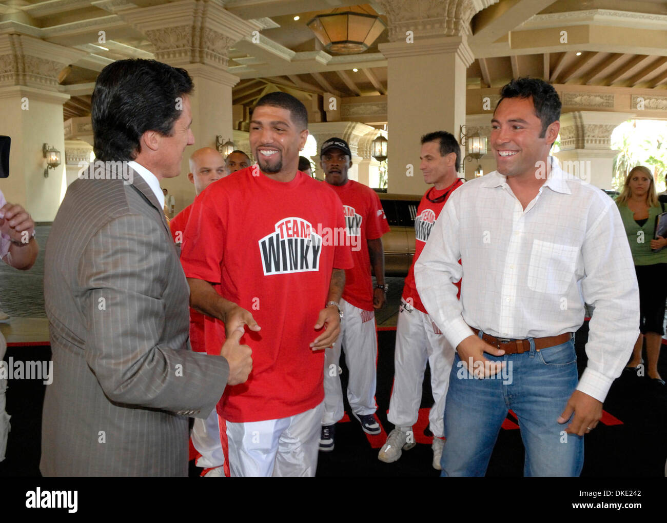 Jul 17, 2007 - Las Vegas, NV, USA - Boxer/Promoter OSCAR DE LA HOYA ...