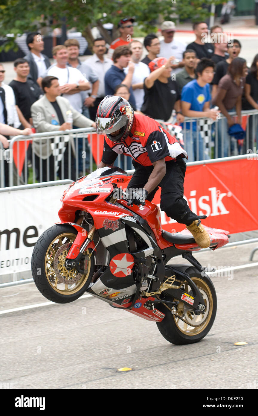 Jul 18, 2007 - Milpitas, CA, USA - Stunt rider JASON BRITTON of Team No ...