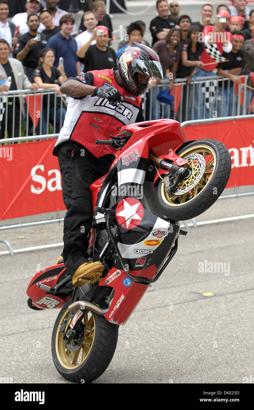 Jul 18, 2007 - Milpitas, CA, USA - Stunt rider JASON BRITTON of Team No ...
