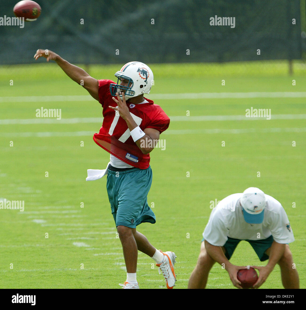 Jul 24, 2007 - Davie, FL, USA - Miami Dolphins backup quarterback CLEO ...