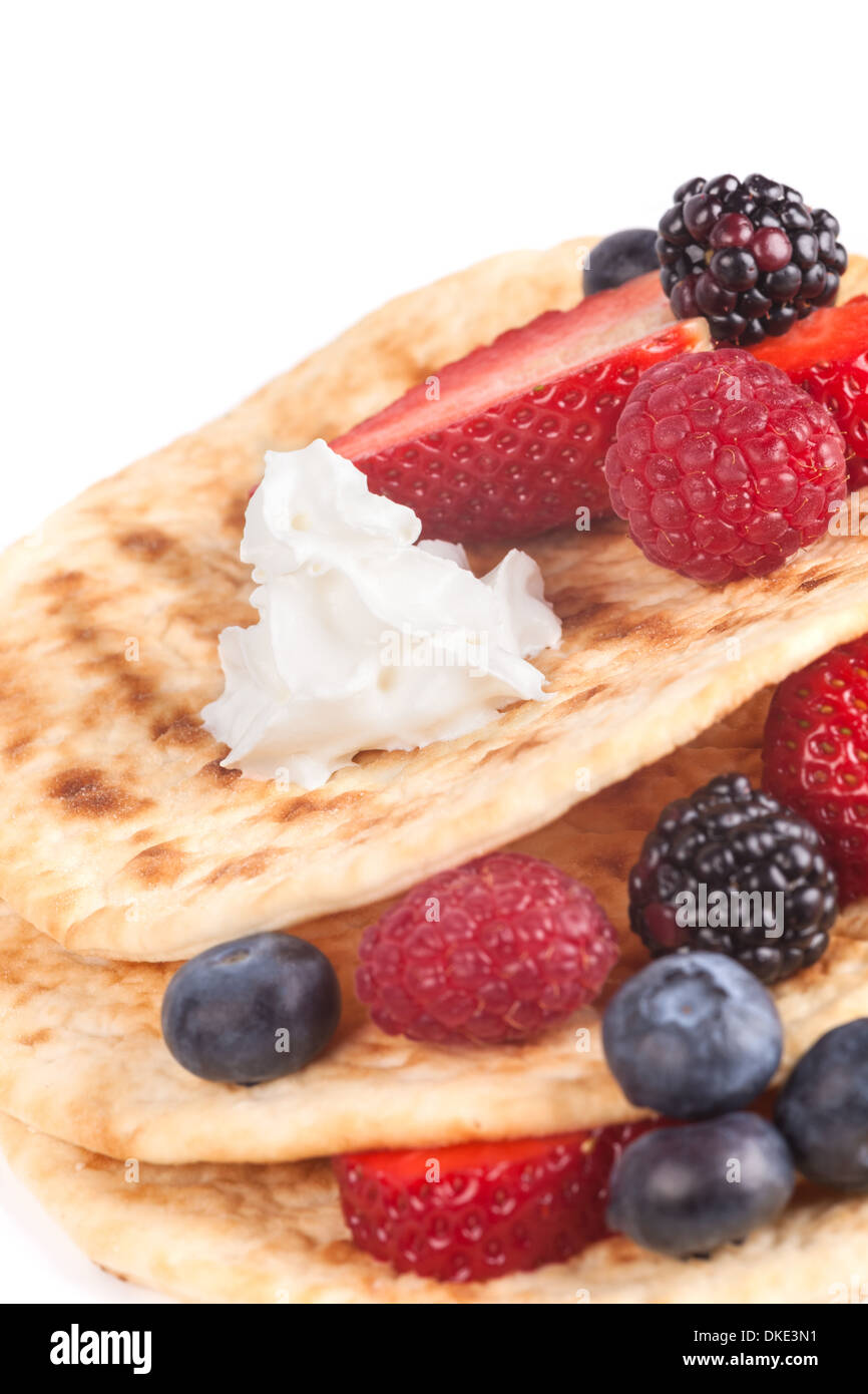 Fluffy pancake stack cream hi-res stock photography and images - Alamy
