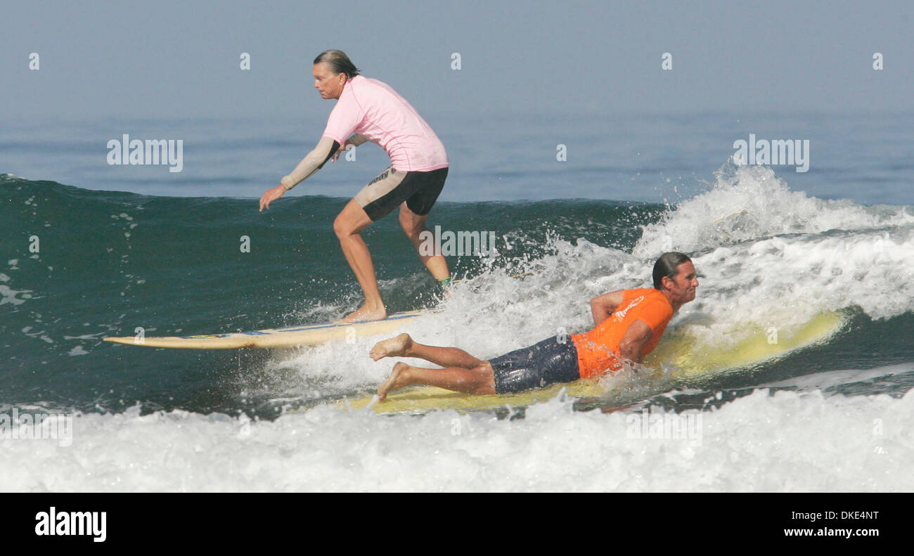Aug 19, 2007 - La Jolla, CA, USA - Surfer JOYCE HOFFMAN (left) the ...
