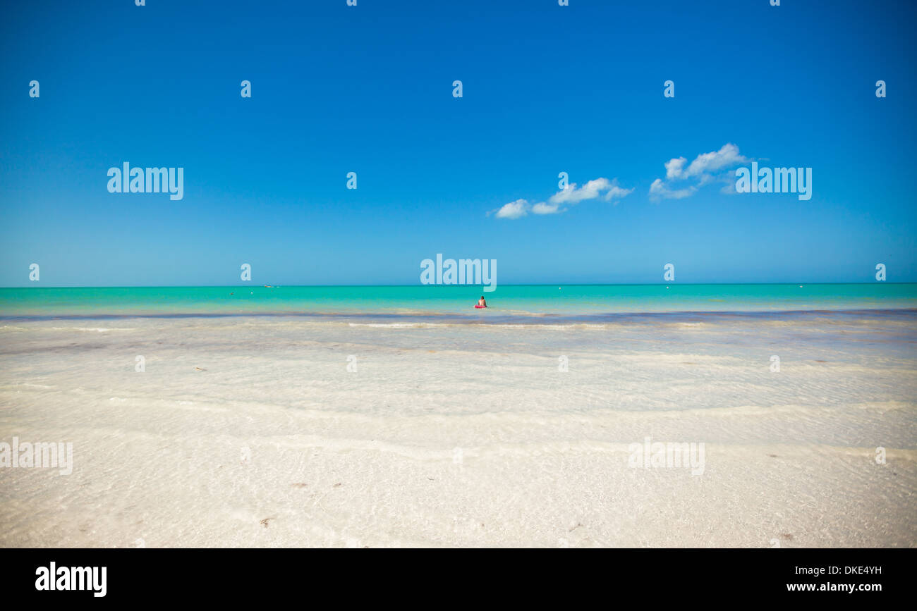 Tropical deserted perfect beach on island Stock Photo - Alamy