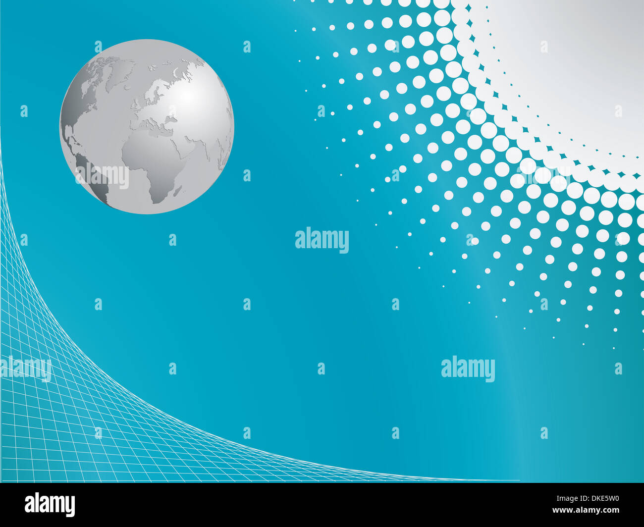 blue abstract background with globe Stock Photo - Alamy