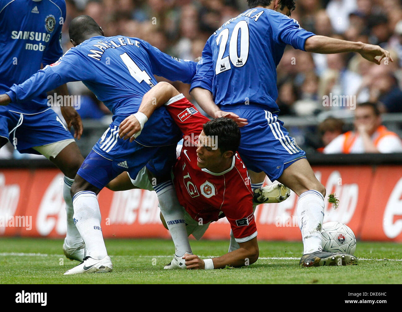 Manchester uniteds cristiano ronaldo chelseas hi-res stock photography ...