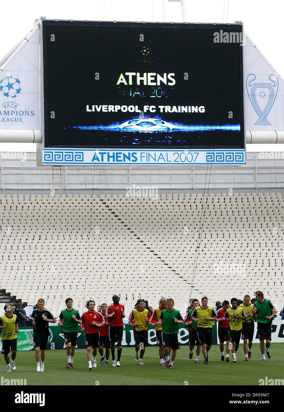 Liverpool train at the Olympic stadium (Credit Image: © PHOTOGRAPHER ...
