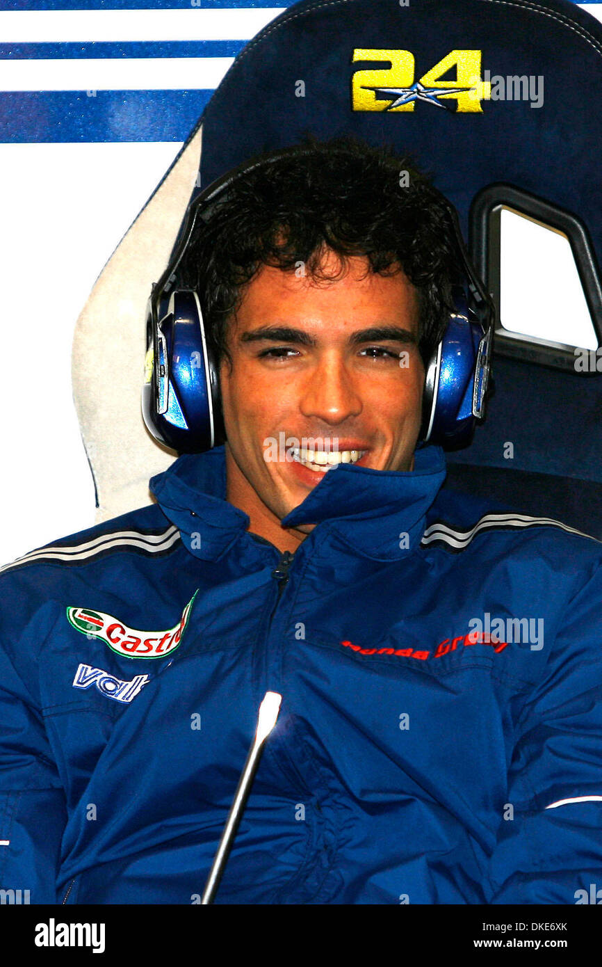 Toni Elias before the final qualifying in the Moto GP Italian Grand ...