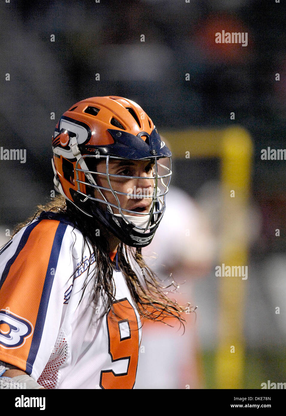 June 23, 2007: Philadelphia Barrage Matt Striebel (#9) between quarters ...