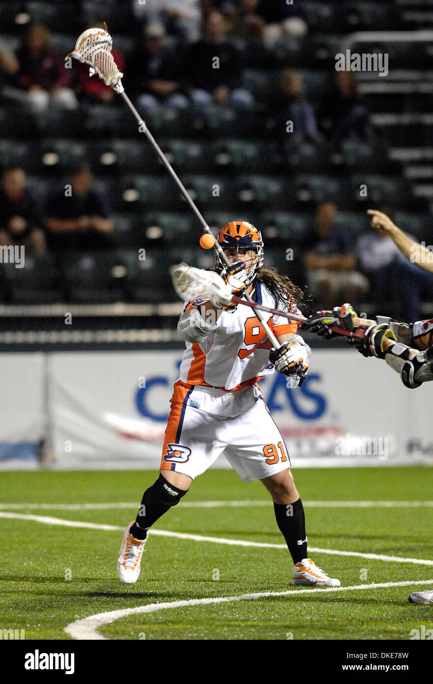 June 23, 2007: Philadelphia Barrage Brian Spallina (#91) keeps his eye ...