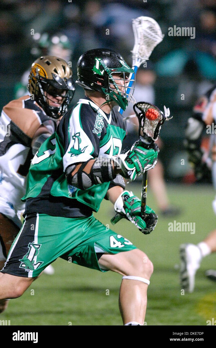 July 14, 2007: Long Island Lizards Chris Fiore (#43) in action against ...