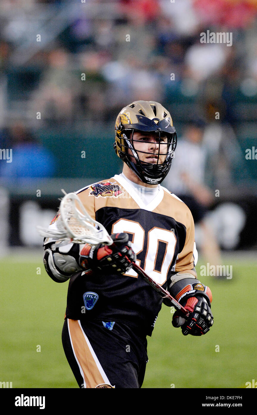 July 27, 2007: MLL - Rochester Rattler attacker Jeff Zywicki (#20) in ...