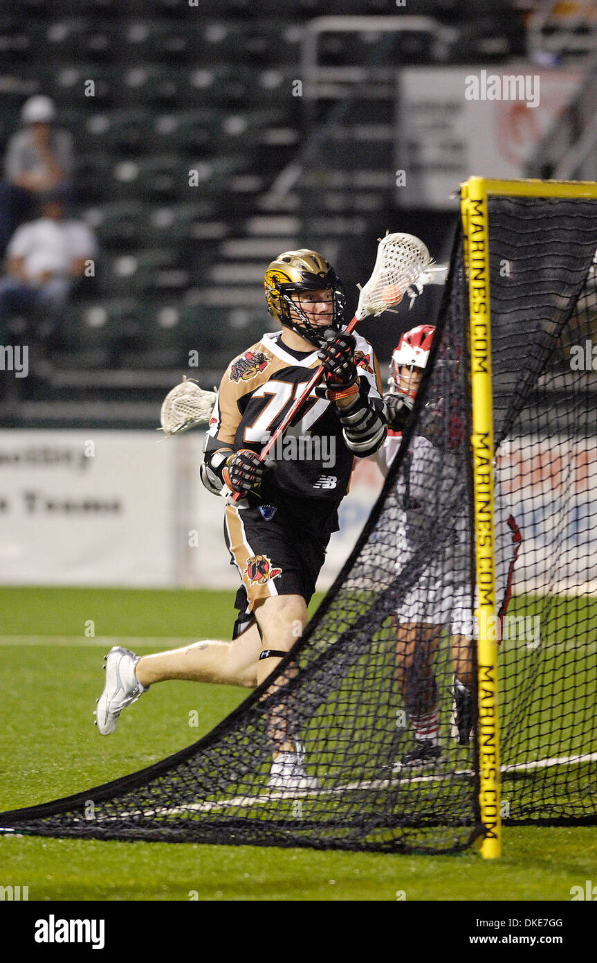 July 27, 2007: MLL - Rochester Rattlers midfielder Colin Doyle (#77) in ...