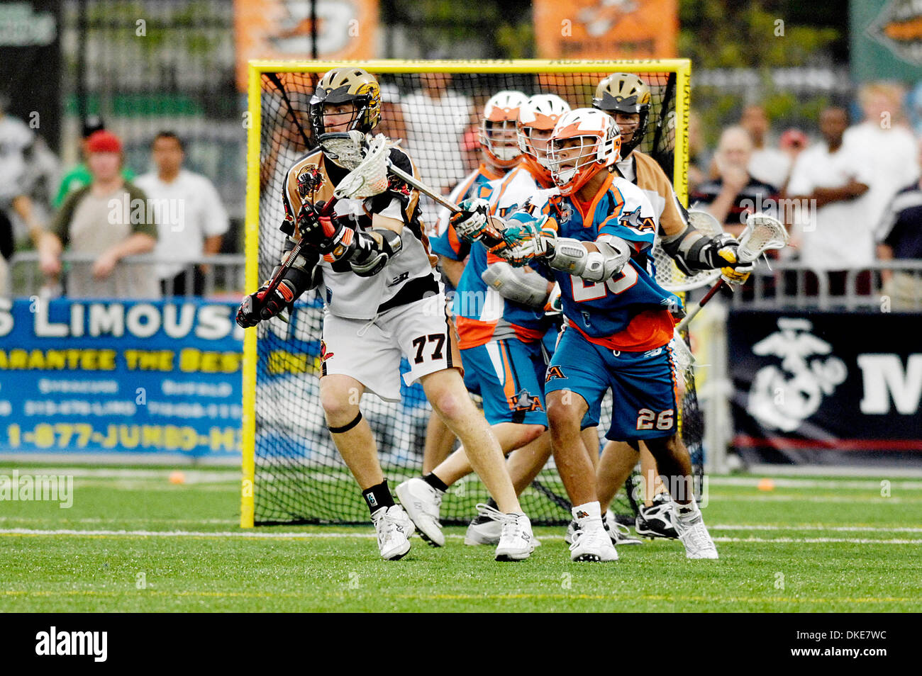 August 25, 2007: Rochester Rattler midfielder Colin Doyle (#77) in ...